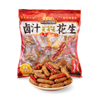新品【三只松鼠卤汁花生