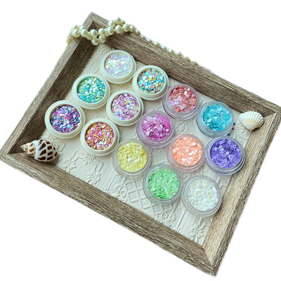 日本LORRIEGE幻彩亮片圆形贴片