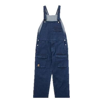 CHUMS洽洽鸟户外运动休闲牛仔背带裤男女同款百搭长裤CH03-1342