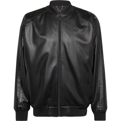 Adidas/阿迪达斯正品三叶草男士仿皮运动保暖宽松外套JC8220