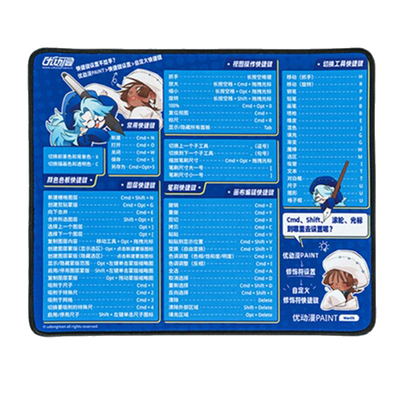 优动漫PAINT快捷键鼠标垫