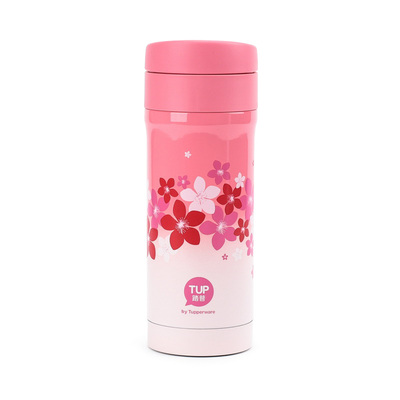 特百惠320ml易开盖不锈钢保温瓶