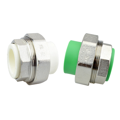 PPR冷热6分水管双塑活接