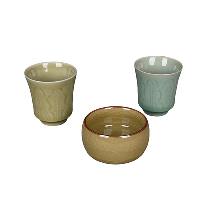 家用青瓷小茶杯创意陶瓷单杯