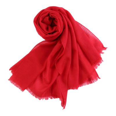 恒源祥女士围巾薄款丝光羊毛