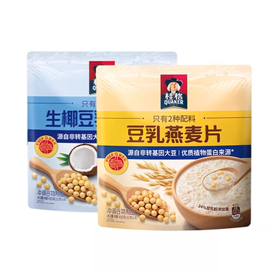 桂格生椰豆乳燕麦片早餐代餐速食