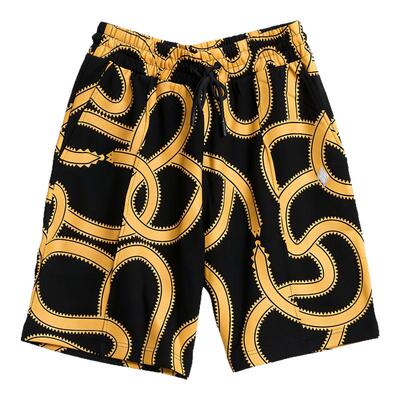 Marcelo Burlon 男士蛇纹印花抽绳短裤五分裤轻奢潮牌银泰 301596
