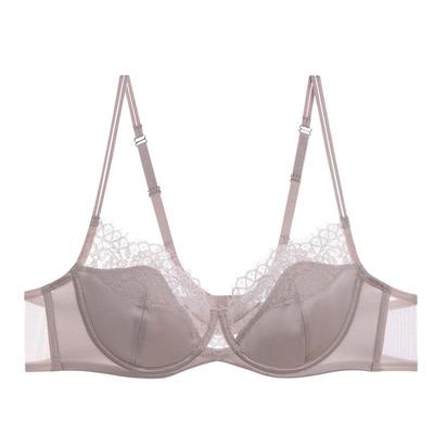 兰卡文La Clover浮光3/4薄杯文胸蕾丝内衣女CC13AF1