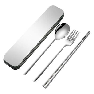 316不锈钢筷子勺子套装便携餐具