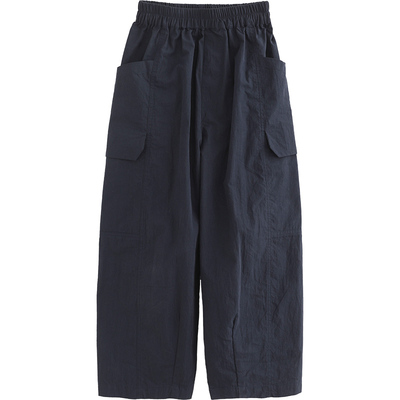 NNGZ山系户外女童口袋工装裤春季吸湿透气直筒裤子儿童百搭休闲裤