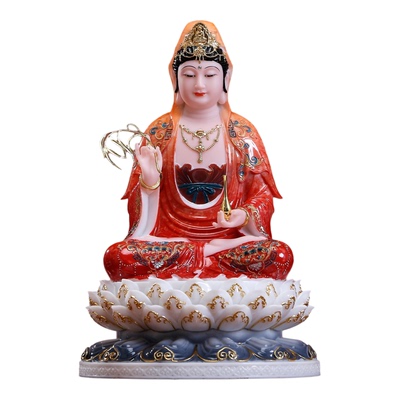 九紫离火全堂佛娑婆三圣佛像摆件
