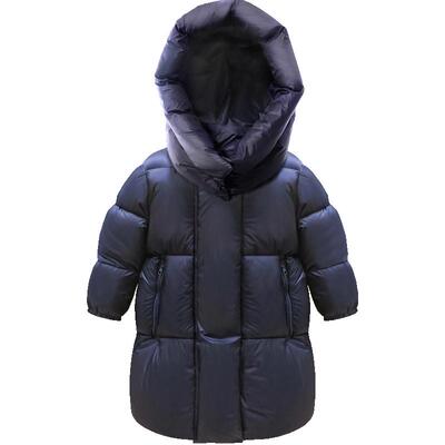 艾可休童装超厚长款可拆卸羽绒