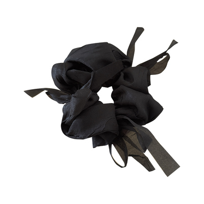 温柔仙气网纱蝴蝶结发圈女芭蕾风