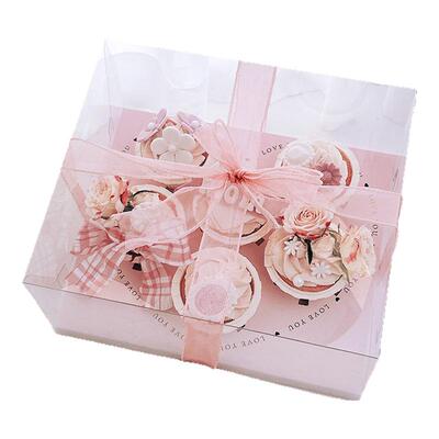 520母亲女神节6粒纸杯蛋糕包装盒