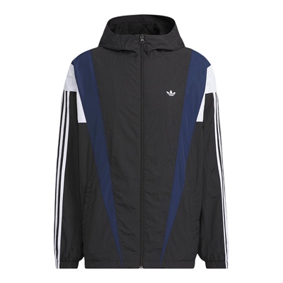 Adidas/阿迪达斯正品三叶草男士梭织拼接连帽宽松外套KS3552