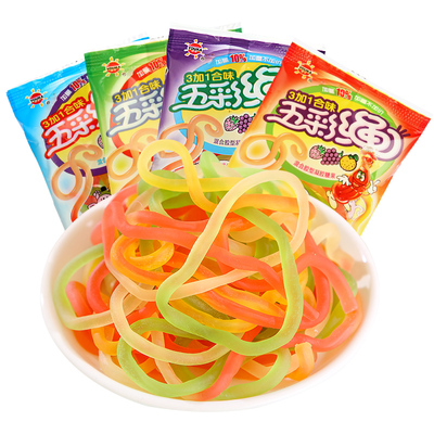 优卡五彩绳软糖零食小吃