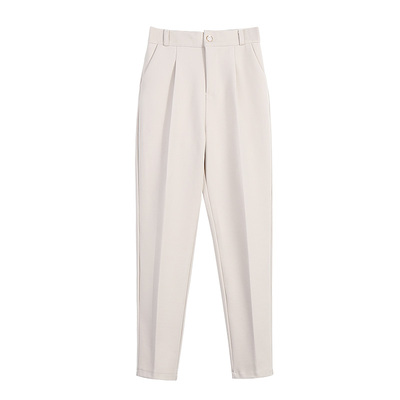 小脚奶奶萝卜裤秋冬毛呢哈伦裤