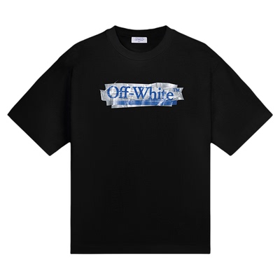 OFF-WHITE™情侣款简约潮流字母短袖T恤男女同款圆领logo休闲上衣