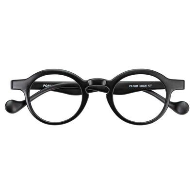 POSESION复古小圆框眼镜近视眼镜框男款TR90眼睛架透亮文艺黑框女