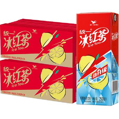 统一快乐水冰红茶250ml×48盒