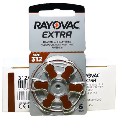 RAYOVAC雷特威助听器纽扣电池312