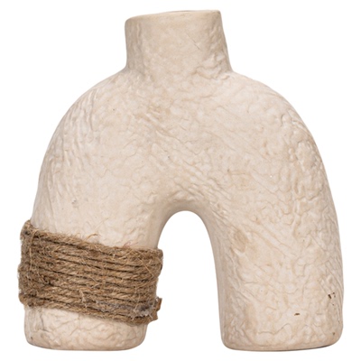 侘寂风捆绳花器组合摆件