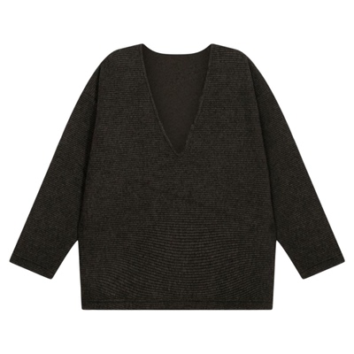 studio CLIP 毛衣女2025冬季新款长袖简约气质V领针织衫592351