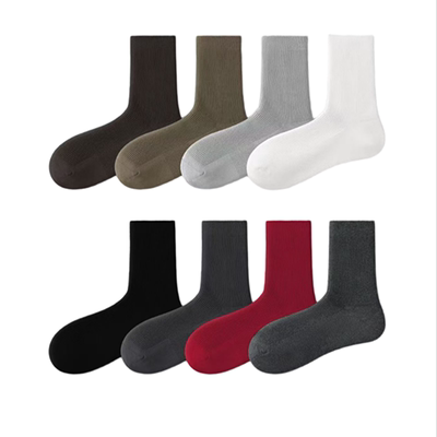 韩玛斯秋冬螺纹无骨男女直角袜子