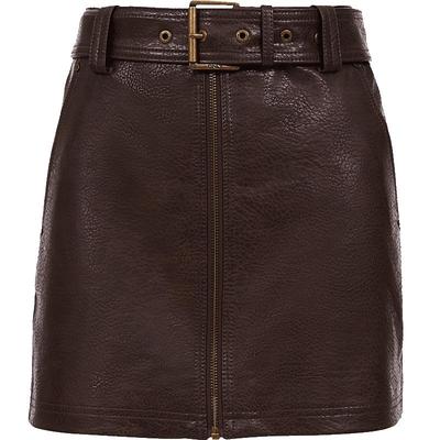 ONLY挺括质感A字PU短裙半身裙