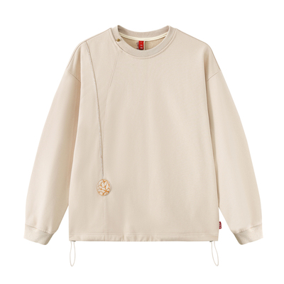 原创大唐圆领袍刺绣卫衣