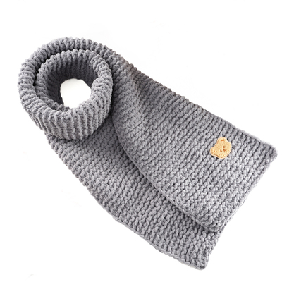 小熊围巾材料包礼物手工冰条手编