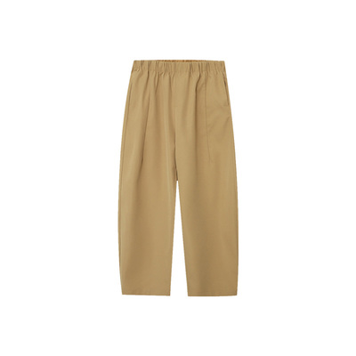 木岸muan米歇尔九分裤春秋定制百搭简约高级宽松休闲裤女YJ-23952