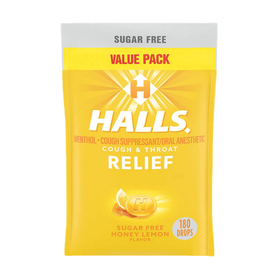 HALLS何氏蜂蜜柠檬味樱桃润喉糖