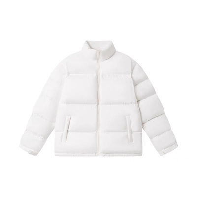 立领温暖宽松面包鹅绒服