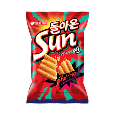 韩国进口好丽友sun蒜香玉米片80g