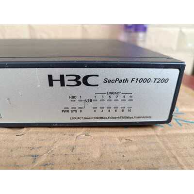 议价华三H3C SecPath F1000-T200   有1000天授权 路由防火墙网关