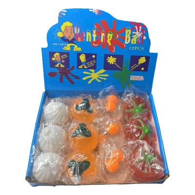 水球玩具捏捏乐变形记忆解压玩具球成滩摔不破番茄双黄蛋水果组合