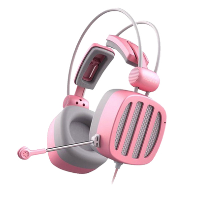 西伯利亚S21糖果粉色游戏耳机