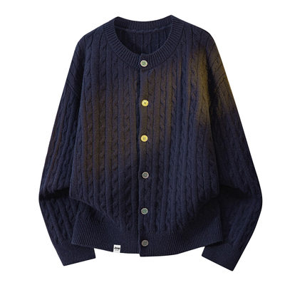 吉普秋冬新款开衫毛衣男女款