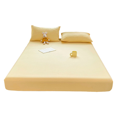 A类母婴纯色双层纱床笠床罩