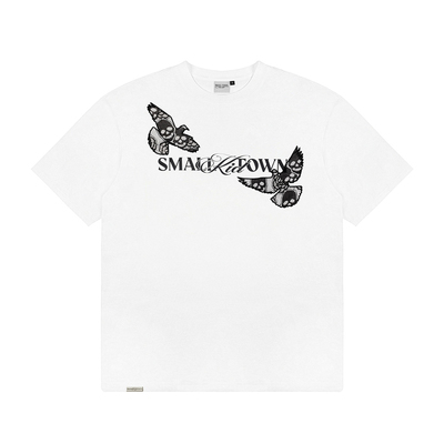 蕾丝绣花T恤宽松情侣TEE
