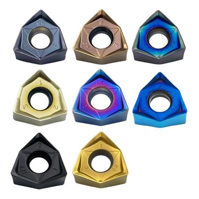 90度直角数控快进给铣刀盘重切削WNMU080608双面六角铣刀片