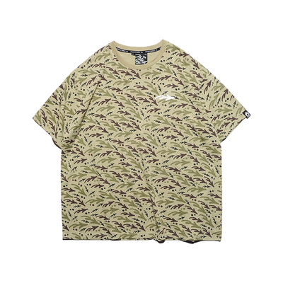 LNBR X ShakeWell联名夏新品迷彩t恤男涂鸦印花短袖嘻哈街头潮