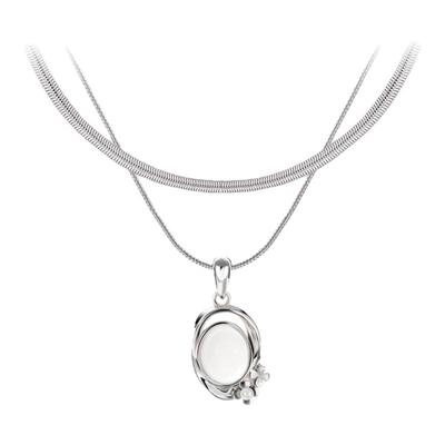 【明星同款】ChillTalent乐言同款池畔项链气质可拆分叠链情侣款