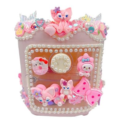 少女心笔筒亲子益智手工粘贴笔筒