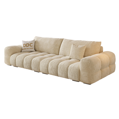 DDC直排小户型棉麻布麦岛沙发