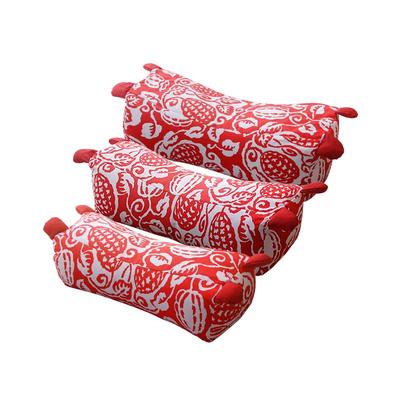 老虎枕头成人纯棉粗布枕套荞麦枕