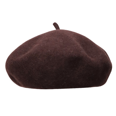 修饰脸型的秋冬季羊毛呢贝雷帽