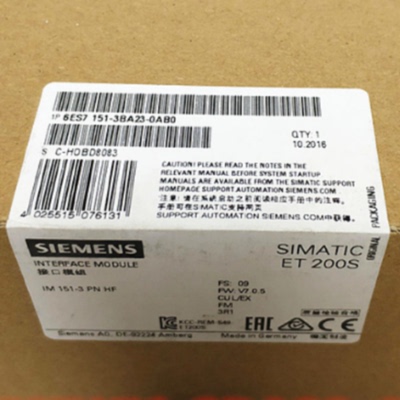 议价6ES7151-3BA23-0AB0 西门子全新ET200S接口模块6ES71513BA230