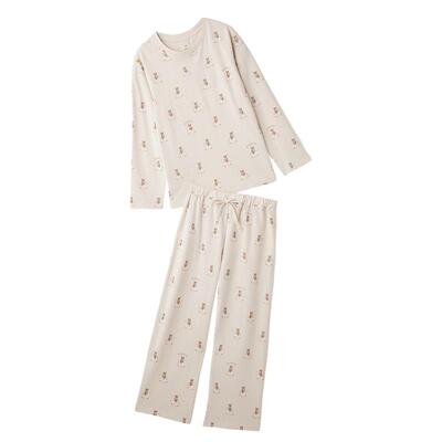 gelato pique25秋冬新品女睡衣套装摇摇马小熊满印长袖PWCT255318